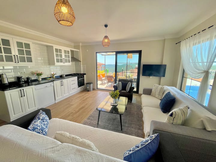 Villa Thor Doğa Manzaralı 8 Kişilik - Kaş