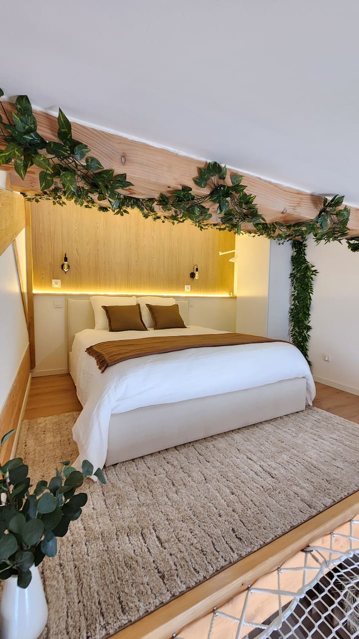 La Cabane – Suite D'exception Avec Filet Suspendu - Givors
