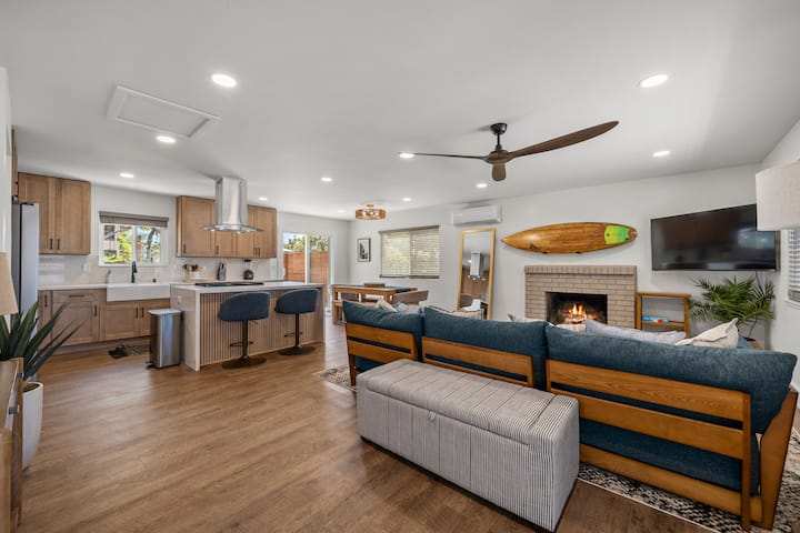 Casa Sol - 4 Bed, Sleeps 8, Bike To Lagoon + Beach - Carlsbad, CA