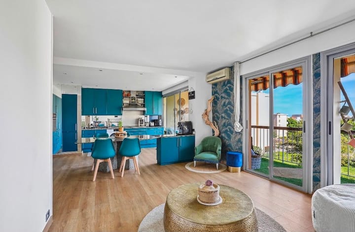 3p Terrasse, Proche Mer - Famille Friendly - Niza