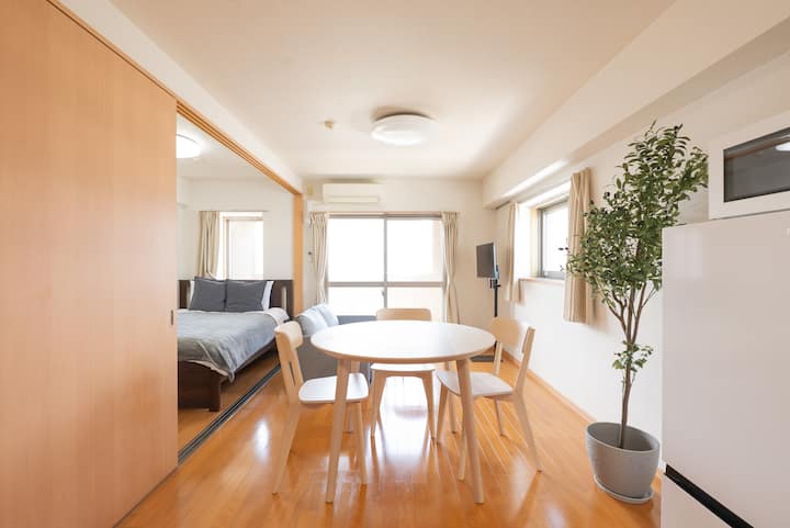 博多駅東｜広々34㎡｜最大3名｜博多駅徒歩6分｜wifi・調理可|セルフチェックイン可 - Aéroport de Fukuoka (FUK)