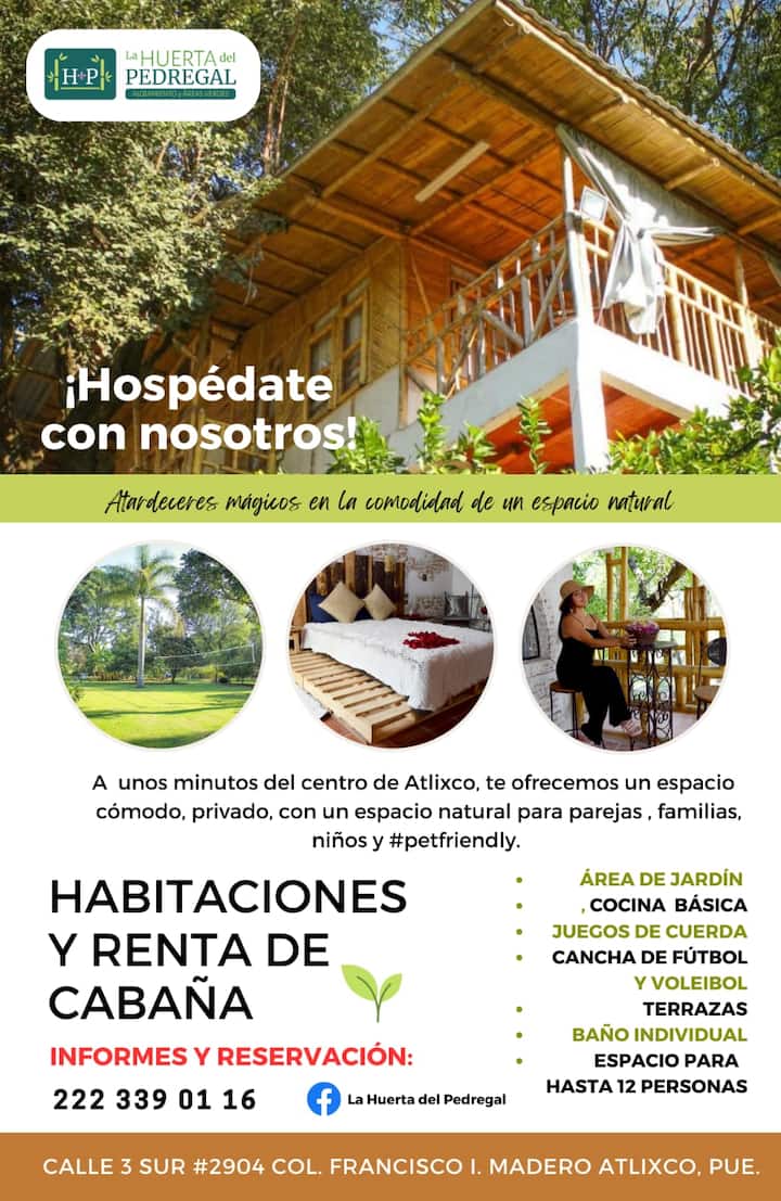 Villa La Huerta Del Pedregal-| Pet-friendly - Atlixco
