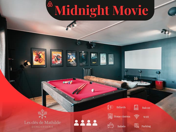 Home-cinéma • Balnéo • Billard | "Midnight Movie" - Houplines