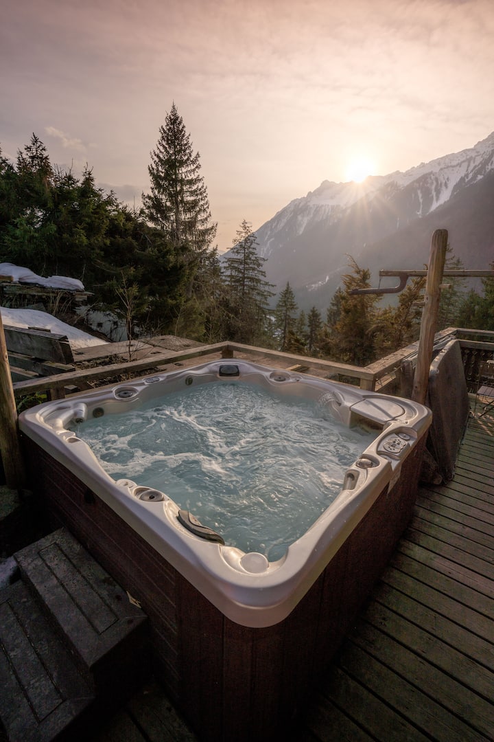 Suite Jorasses  Jacuzzi Privatif Avec Vis à Vis - Chamonix-Mont-Blanc