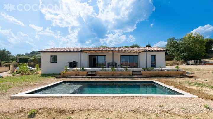 Grande Villa Climatisée Avec Piscine Privée - Barjac
