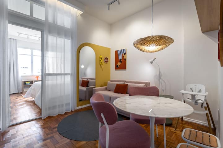 Moderno Apê 400m Da Praia De Copa | Kids Friendly - Brasil