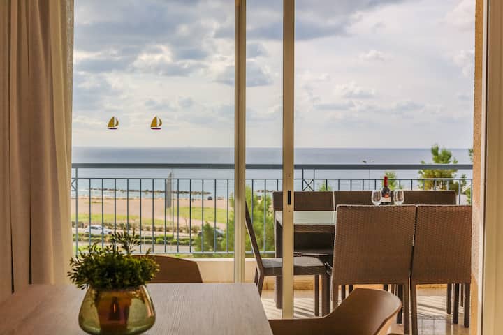 H&o Sea View Apartment With Balcony & Pool - Páfosz