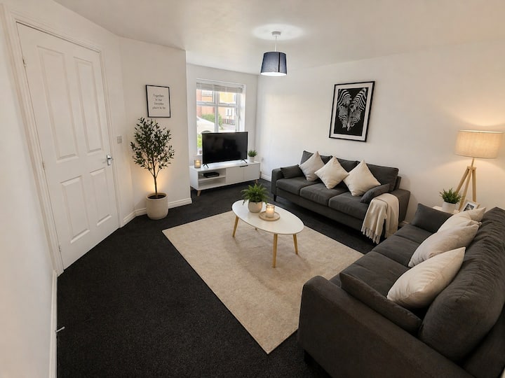 Modern 3bed-2.5bth-parking- Sleeps 7-m1-a46 - Leicester