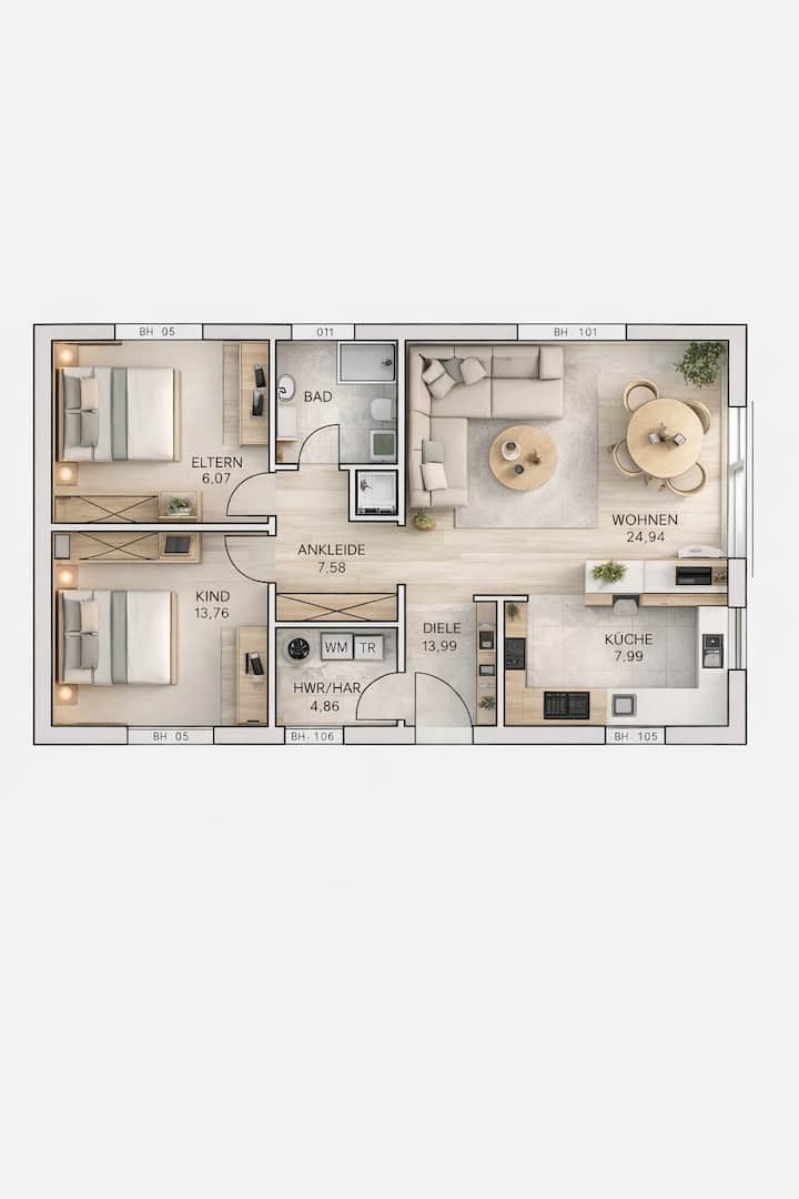 Tesla Nah / Haus Mit Garten & 2 Parkplätzen - Erkner