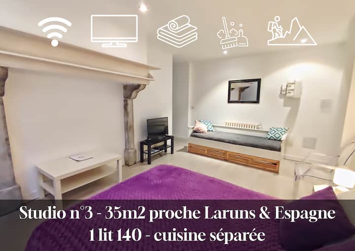 Studio N° 3, Eaux-chaudes Proche Laruns & Espagne - Vallée d'Aspe