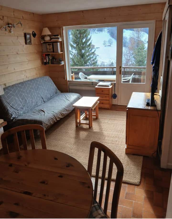 T2 Cosy, Balcon Vue Montagne + Navette à 25m - Le Grand-Bornand