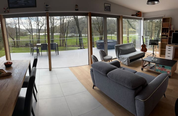 Villa D'architecte En Bois Avec Vue Imprenable - La Roche-Bernard