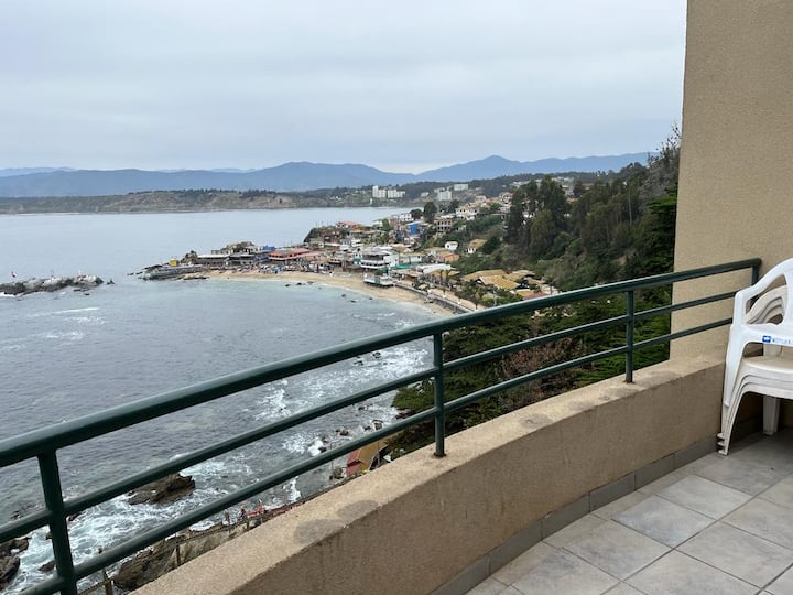 Relájate En Horcón: Depto Con Vista Y Piscina - Quintero