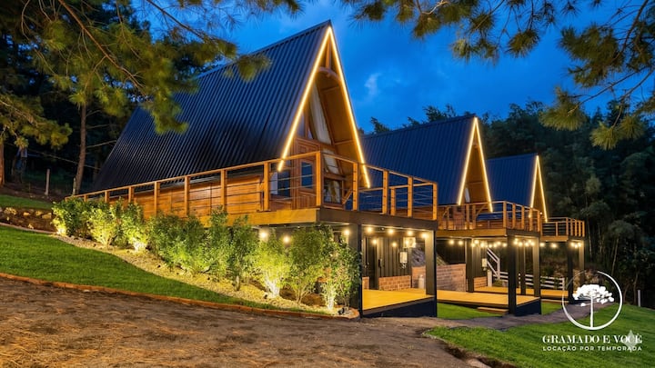 Cabin In Gramado With Jacuzzi And Valley View - Gramado