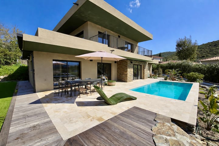 Villa Arès, Neuve Avec Piscine Privée, 6 Voyageurs - Plage de Saleccia