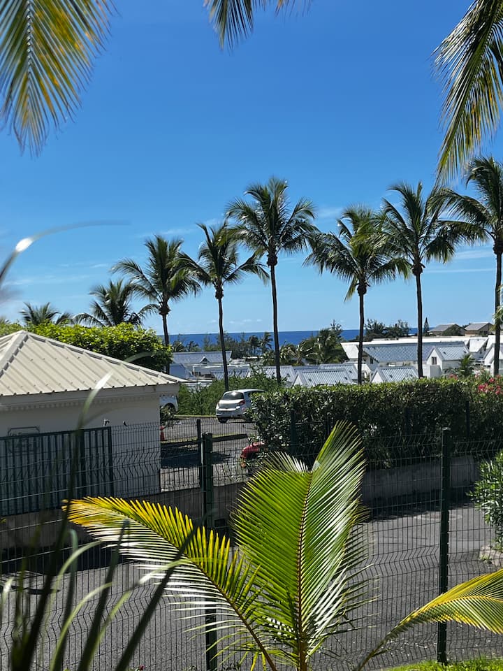 Studio Paisible Vue Mer à Boucan Canot - Plage de Boucan Canot