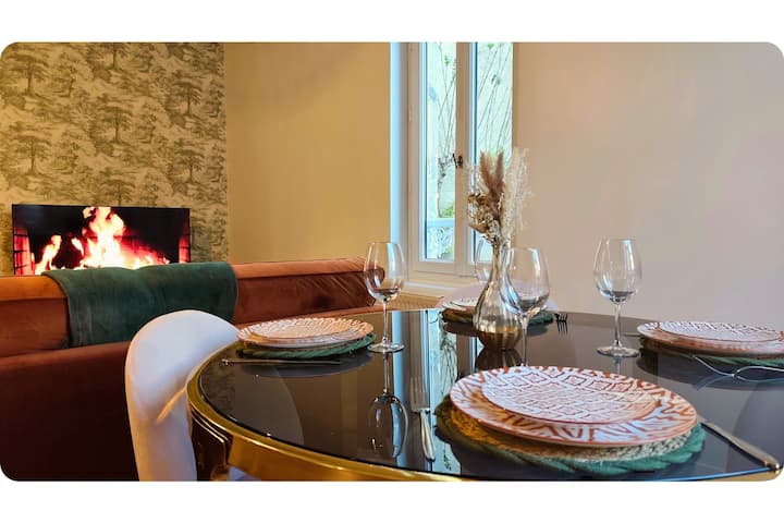 L'escale : Cocon Design 2 Chambres – 2 Min Gare. - Brive-la-Gaillarde