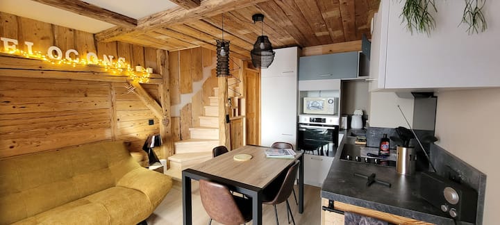 Esprit Chalet, Duplex En Bois Proche Du Centre. - Hauteluce