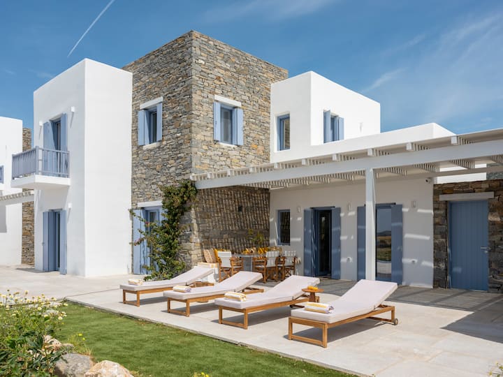 New 2br Villa Estelle, Near Lolantonis Beach! - Paros