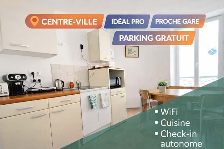 Joli T2 - Centre Ville Gare - Safran, Vuitton - Issoudun