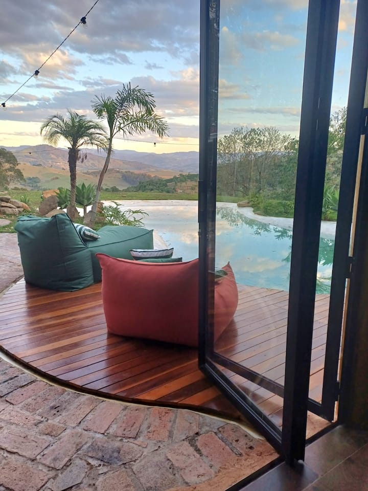 Cabana Na Natureza Com  Spa/jacuzzi E Piscina. - Brazil