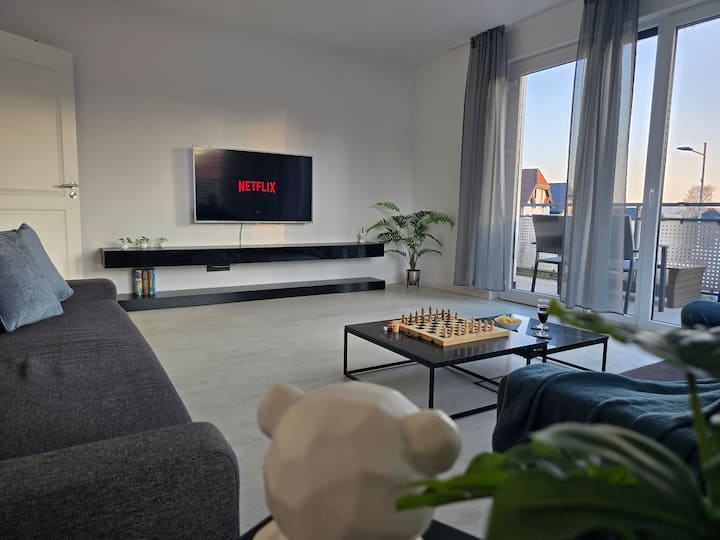 Modernes Apartment Mit Balkon - Nahe Airport - Lohmar