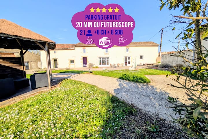 Domaine Du Luth -8ch 19 Lits- Poitiers Futuroscope -
