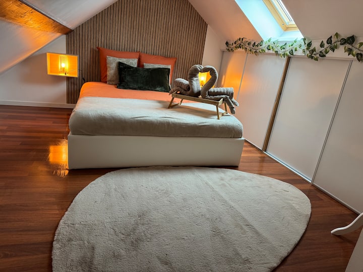 Le Cocon Boisé - Duplex 4-5 Pers, Proche Ville - Arras