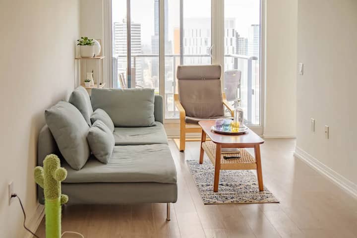 Condo W/ Balcony Best City View 5 Min To Metro (O) - Toronto