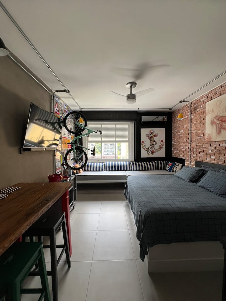 Apartamento Loft Com Serviços De Praia - Guarujá
