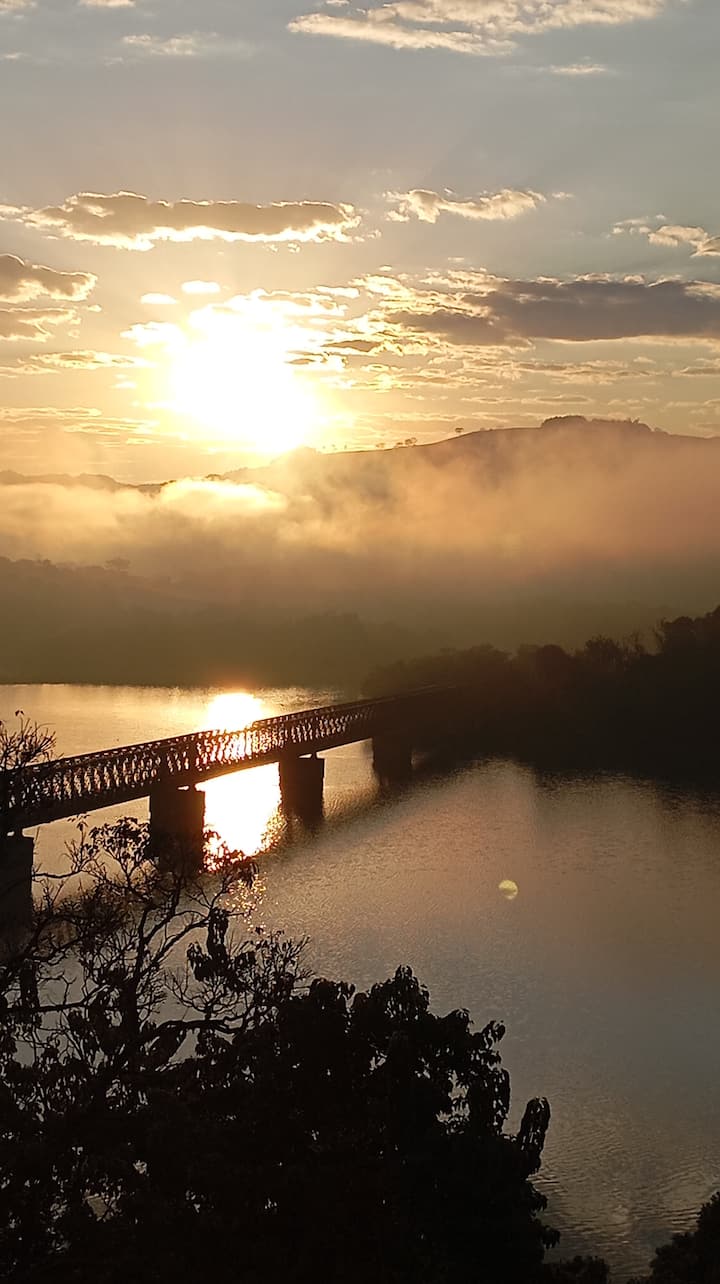 Casa Com Vista Para O Rio E Para A Ponte Do Trem - Marcelino Ramos