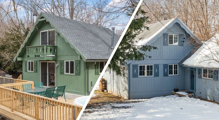 Two Creekside Cabins W/ Hot Tubs + Sauna - Rhinebeck, NY