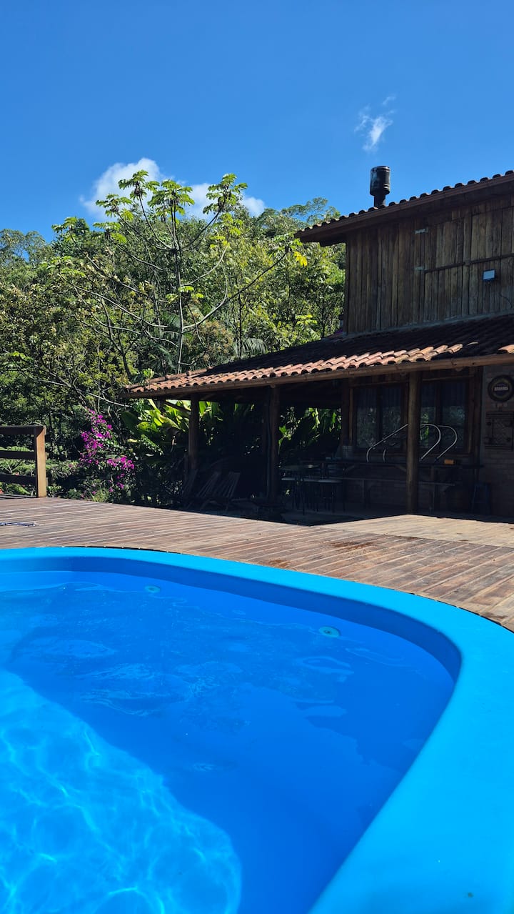 Casa Rústica • Sítio Buganville | ÁGuas Mornas Sc - Águas Mornas