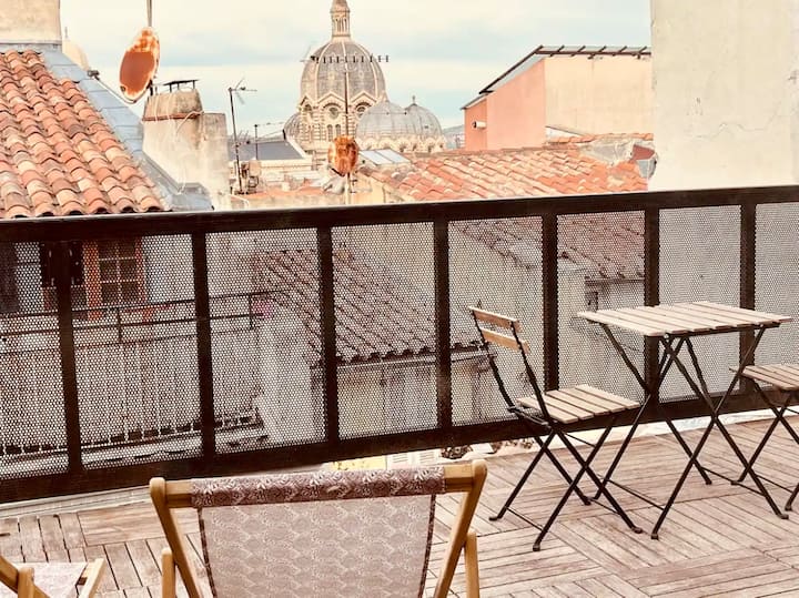 Duplex Panier Terrasse Vue Mer - Marseille