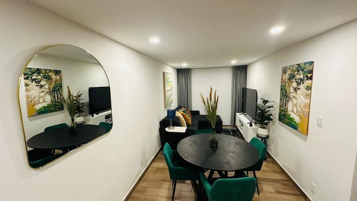 Moderno Depa Cerca De La Biblioteca Vasconcelos - Mexico