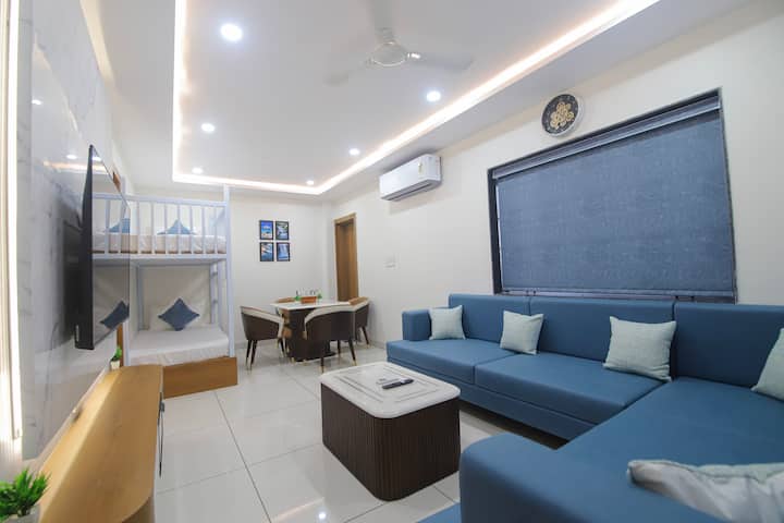 Jal: 1bhk With Extra Bunk Bed Upto 4 Guests - Ujjain