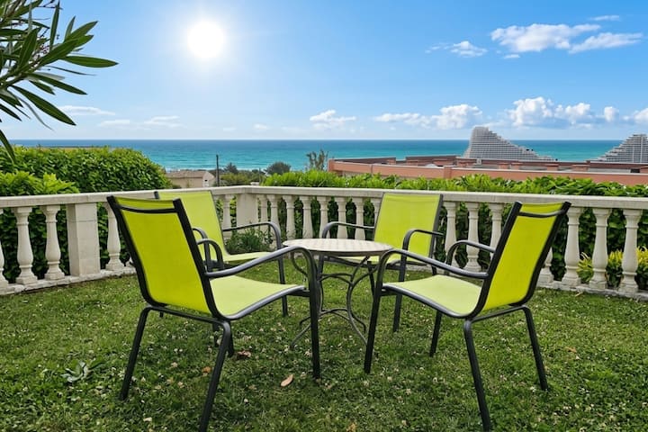 F2 Piscine & Vue Sur Mer  Jardin & Box Privé - Villeneuve-Loubet