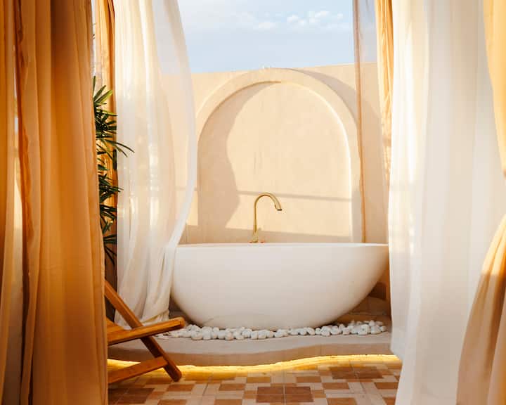 Japandi 1bhk · Terrace, Soaking Tub & Sky Shower - Nepal