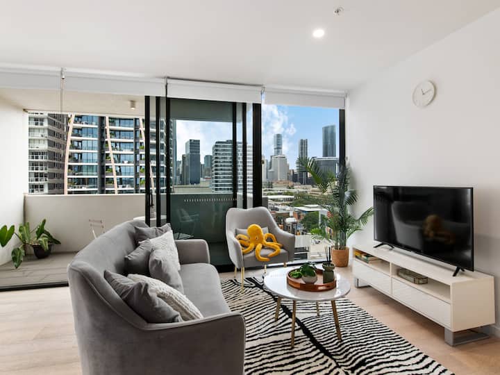 2br Spacious Cityview Apt Toplocation Free Parking - Brisbane