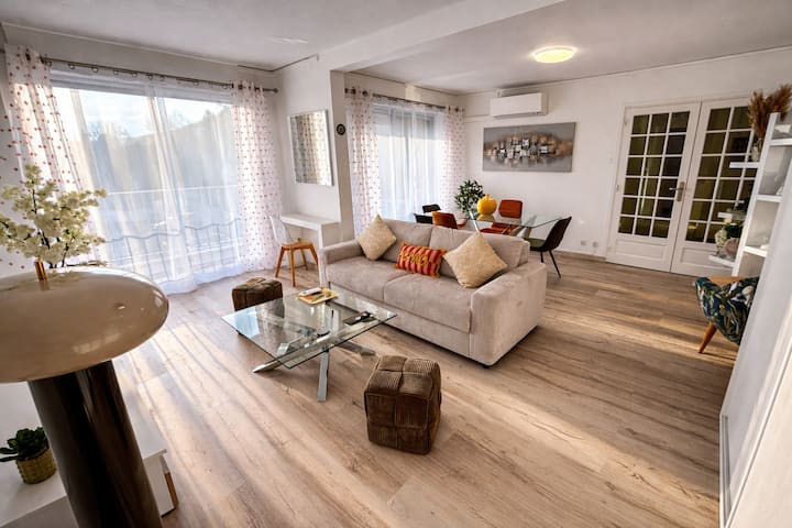 Proche Sanctuaires & Gare, 75m², Lumineux, Clim - Lourdes