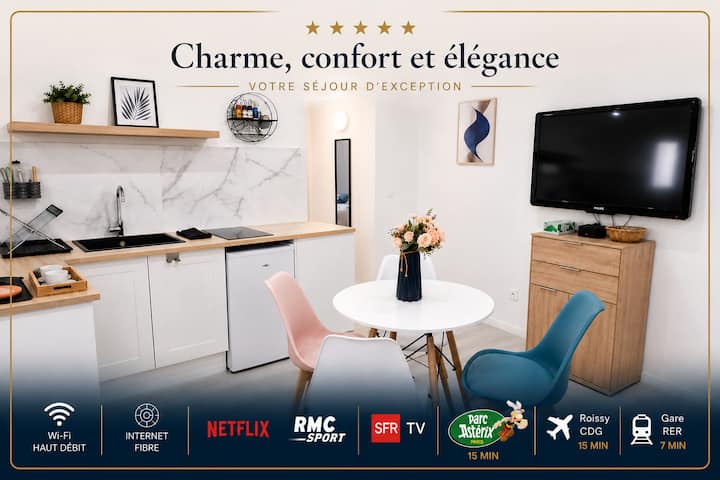 "Charme, Confort & Elégance"près De Cdg, Astérix. - Goussainville