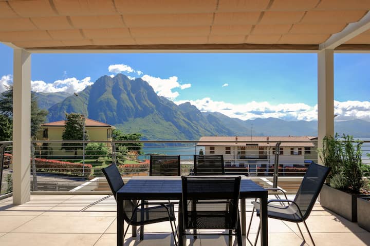 Costa Blu-piscina E Terrazza Vista Lago - Lovere