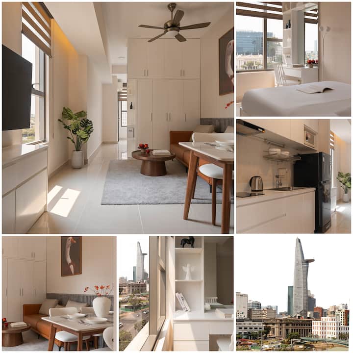 The Gosling- 1br, River+ Bitexco View. Walk To D1 - Vietnam
