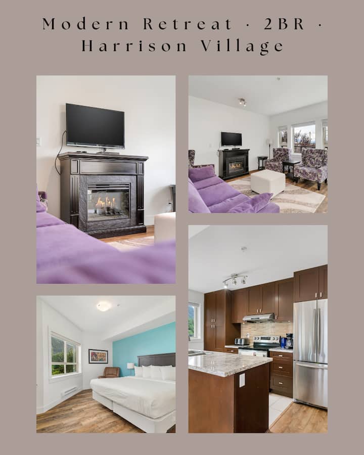 Modern Retreat · 2br · Harrison Village - Harrison Hot Springs