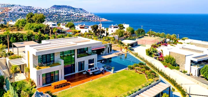 Ultra Luxury Private Pool Sea View 4+1 Villa - Gündoğan