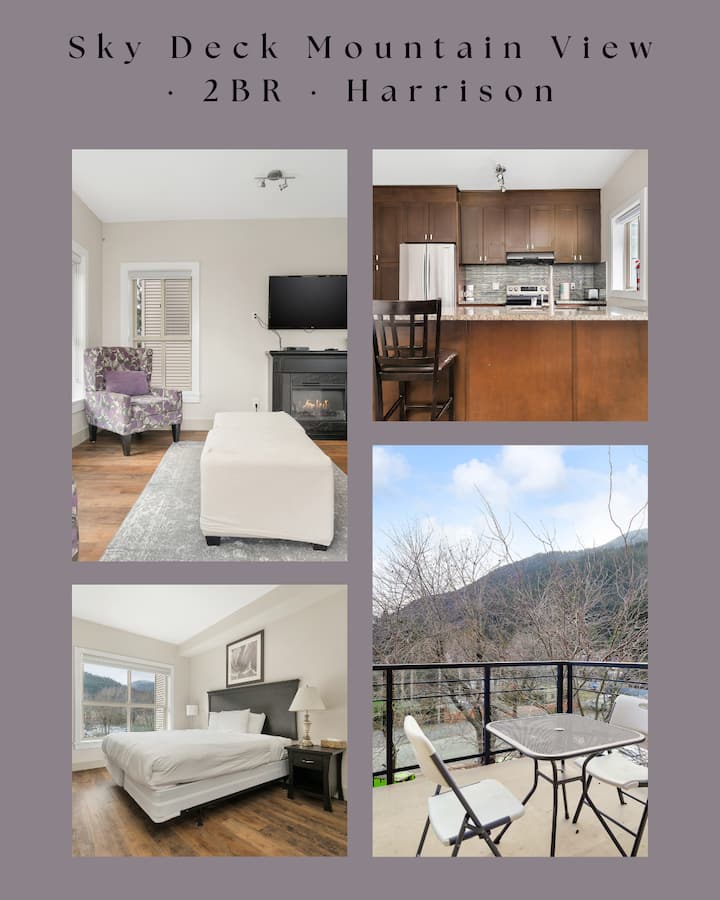 Sky Deck Mountain View · 2br · Harrison - Harrison Hot Springs