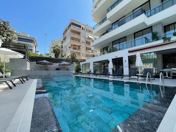 Стиль и комфорт у моря: пешком до пляжа Клеопатра. - Alanya