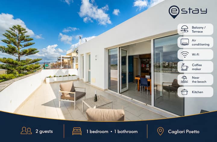 Bright Red Sunset Apartment - Cagliari