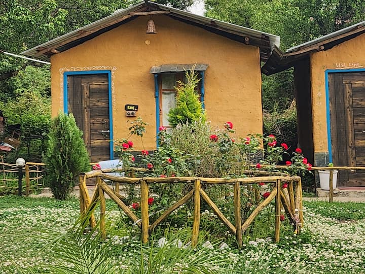 2 Mud Houses Combo - Monkey Mud House - Bir