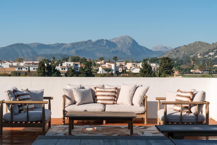 Penthouse Tomir - Roof Terrace, Bbq, Jacuzzi, Pool - Alcúdia